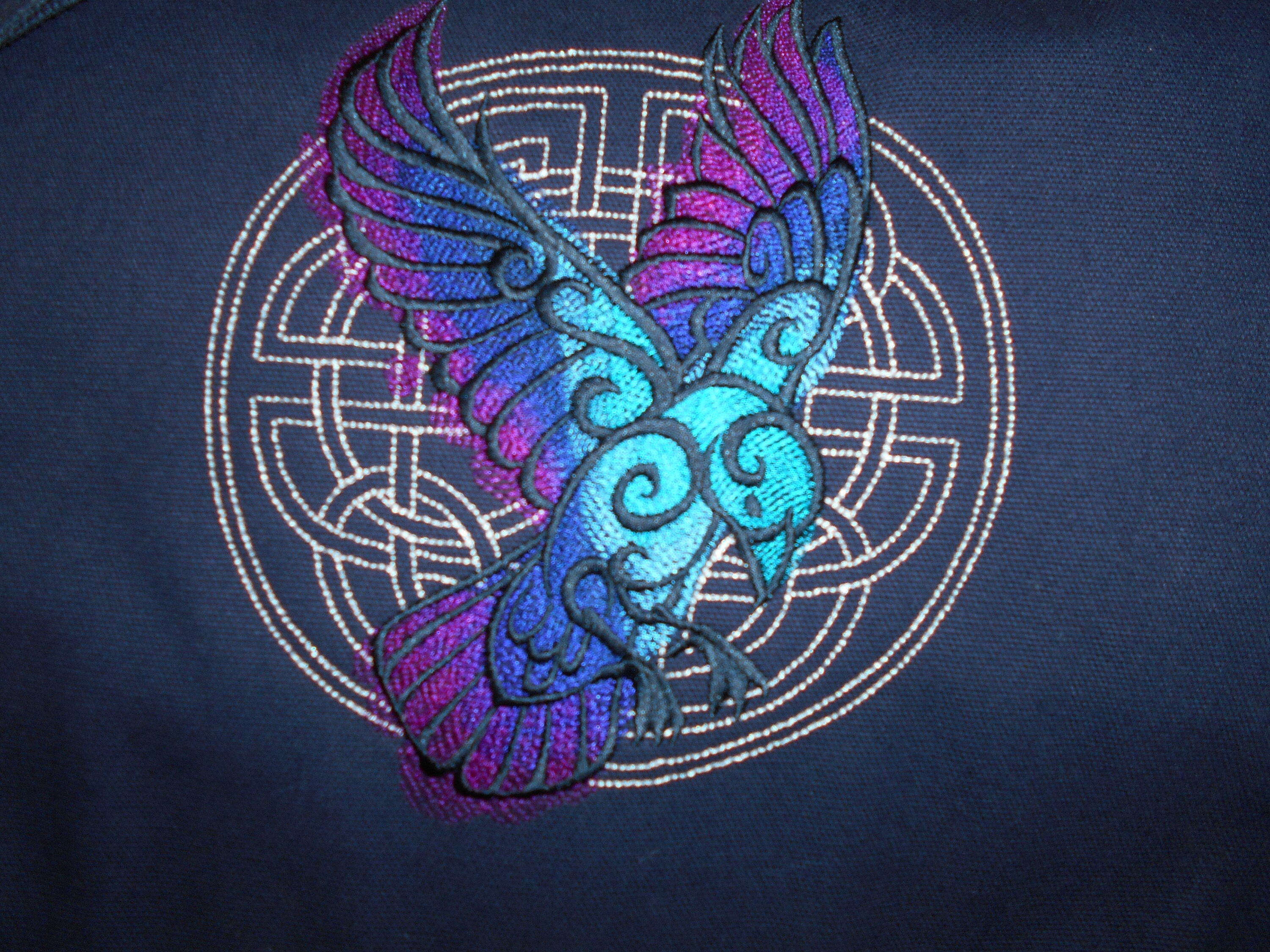 Knotwork Raven Bag Raven Messenger Bag Odin's Ravens - Etsy UK