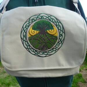 Tree of Life Bag, Tree Bag, Tree of Life Messenger Bag Cotton Canvas ...