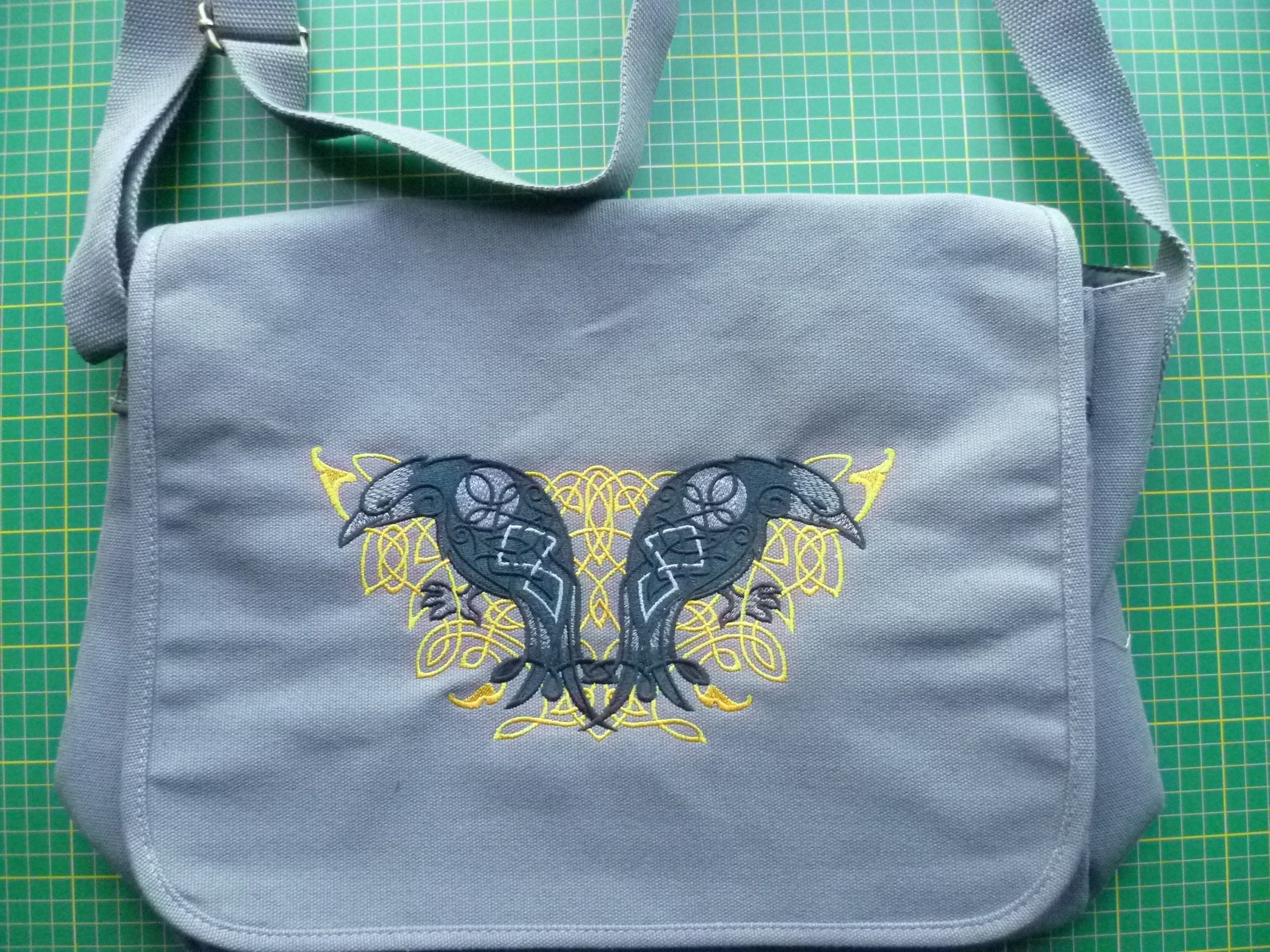 Knotwork Ravens Bag Raven Messenger Bag Odin's Ravens | Etsy