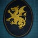 Heraldic Dragon Patch, Rampant Dragon Tabard Patch, LARP, SCA, Re ...