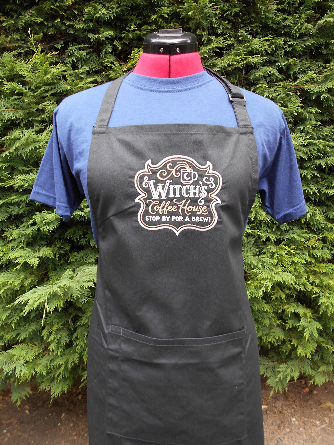 Witches Coffee House Apron, Witch Apron, Halloween Apron, Pagan, Wiccan ...