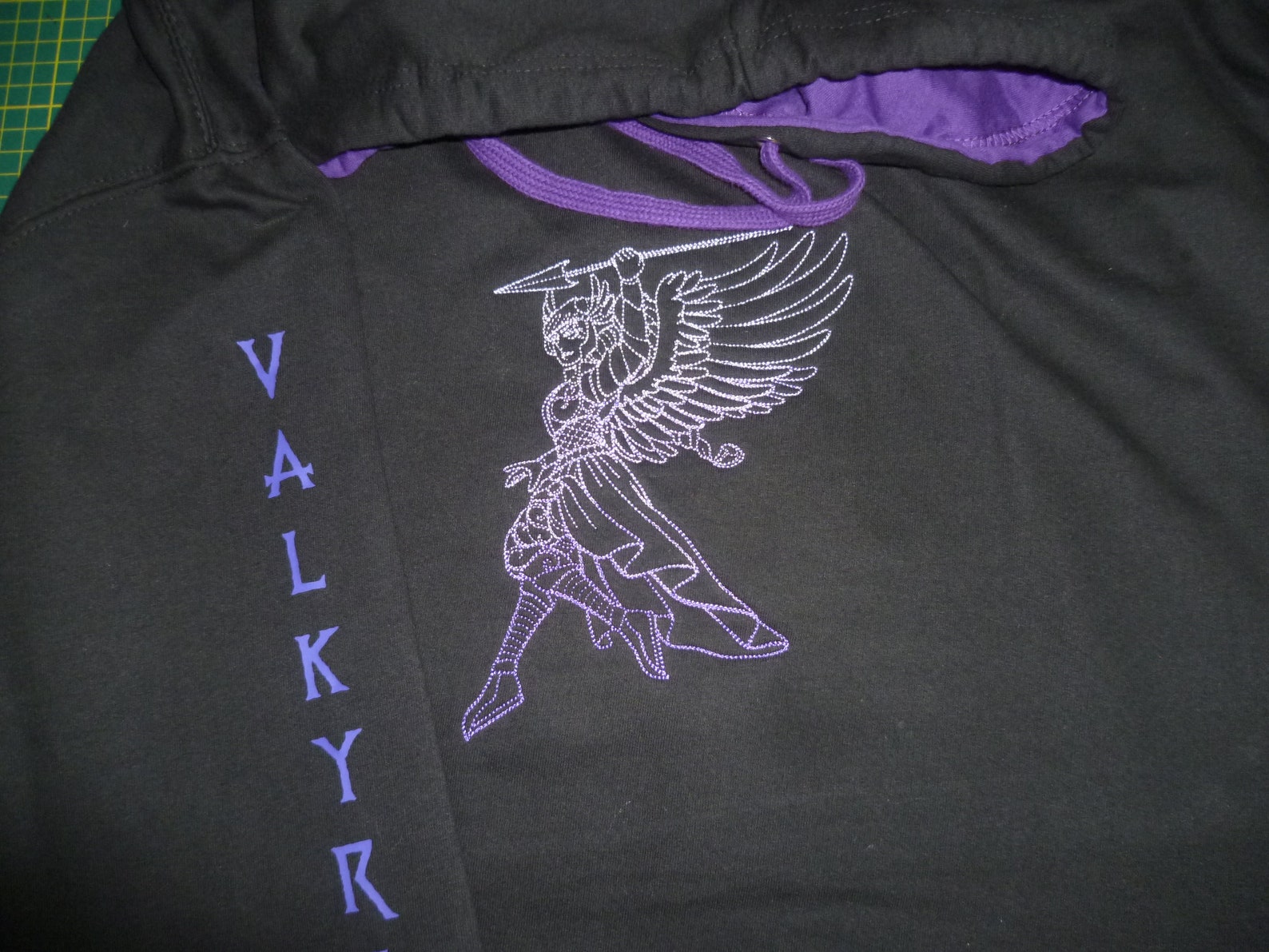 Valkyrie Hoodie, Embroidered Hoodie, Embroidered Valkyrie, XS - 5XL ...