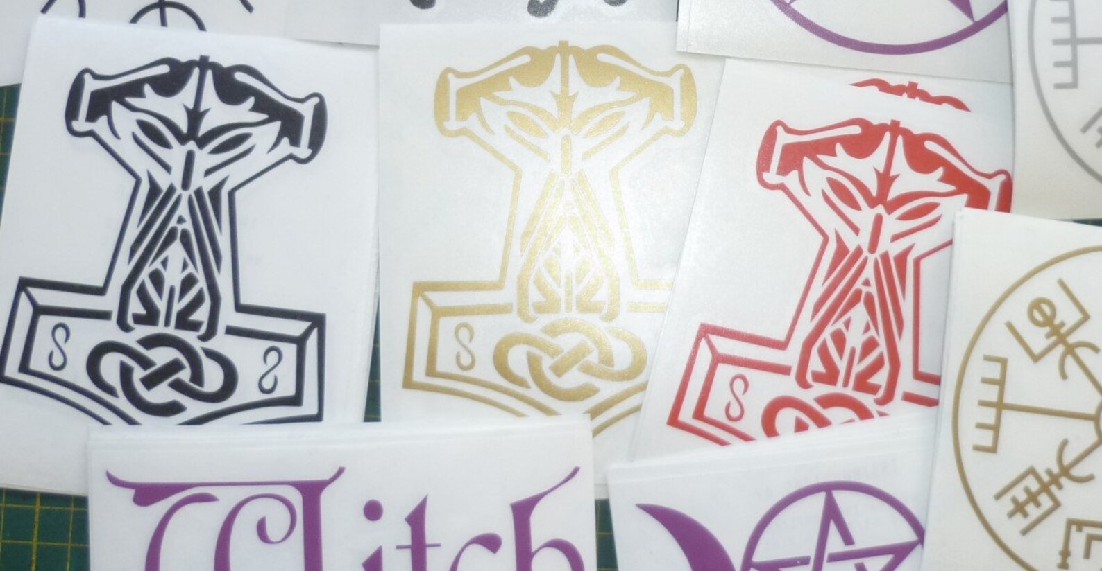 Thor's Hammer Sticker Mjolnir Sticker Thor's Hammer | Etsy