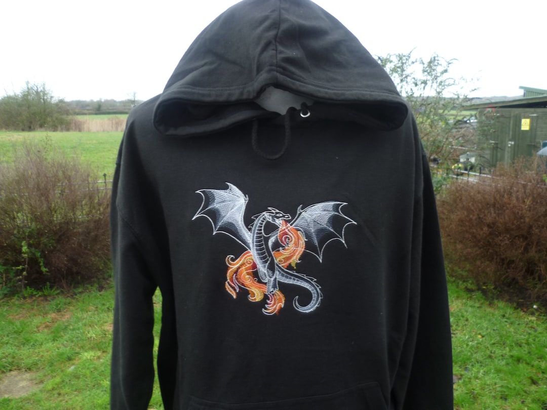 Mystical Dragon Hoodie, Glow in the Dark Dragon Sweater, Dragon Hoody ...