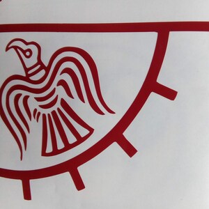 Raven Sticker, Raven Banner Sticker, Hugin & Munin, Odin Car Sticker ...