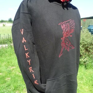 Valkyrie Hoodie, Embroidered Hoodie, Embroidered Valkyrie, XS - 5XL ...