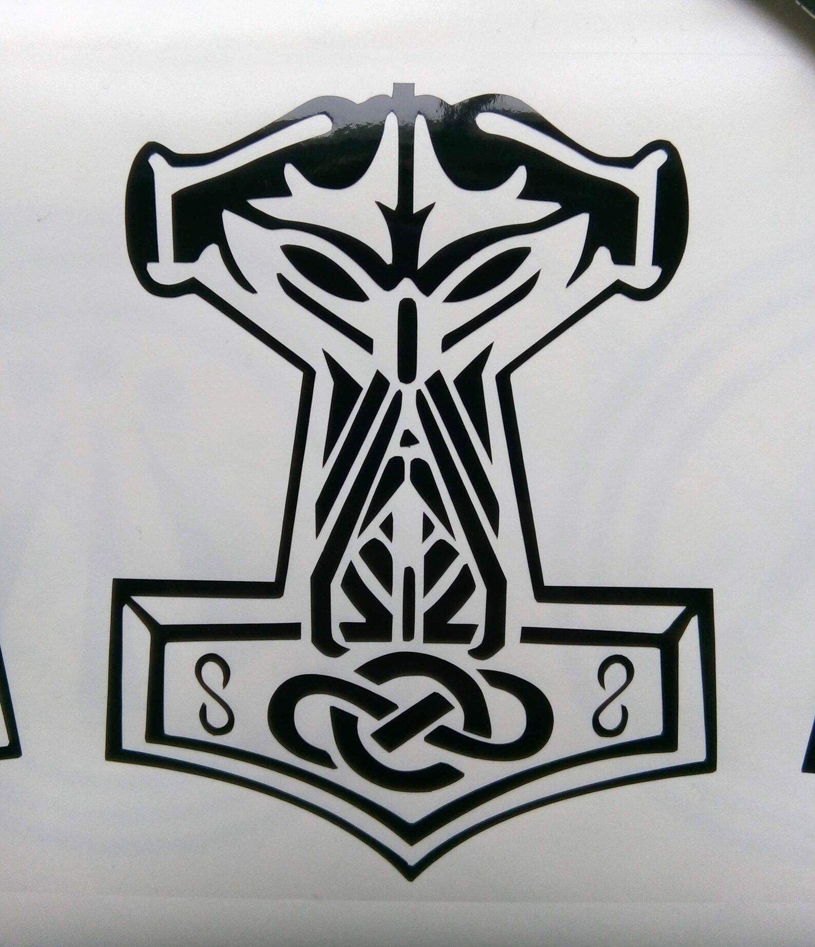 Thor's Hammer Sticker Mjolnir Sticker Thor's Hammer | Etsy