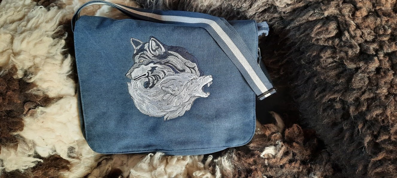 Wolf Bag Wolves Bag Wolf Messenger Bag Wolf Crossbody Bag | Etsy