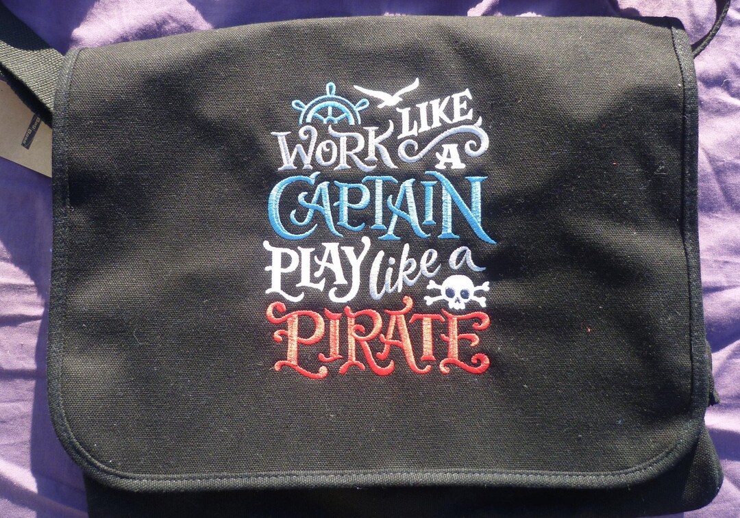 Pirate Bag, Pirate Crossbody Bag, Captain Bag Messenger Bag, Cotton ...