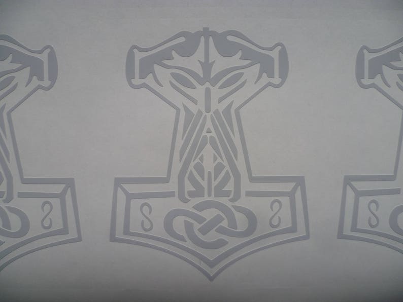 Thor's Hammer Sticker Mjolnir Sticker Thor's Hammer - Etsy
