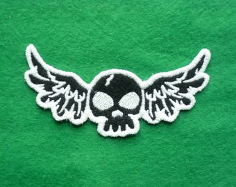 Winged Skull Patch - Etsy