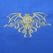 Cthulhu Cushion Cover Cthulhu Pillow Cover Embroidered Pillow - Etsy