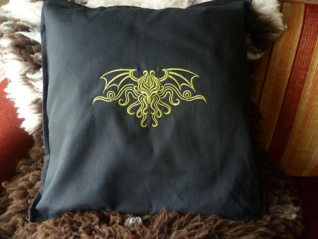 Cthulhu Cushion Cover, Cthulhu Pillow Cover Embroidered Pillow Case ...