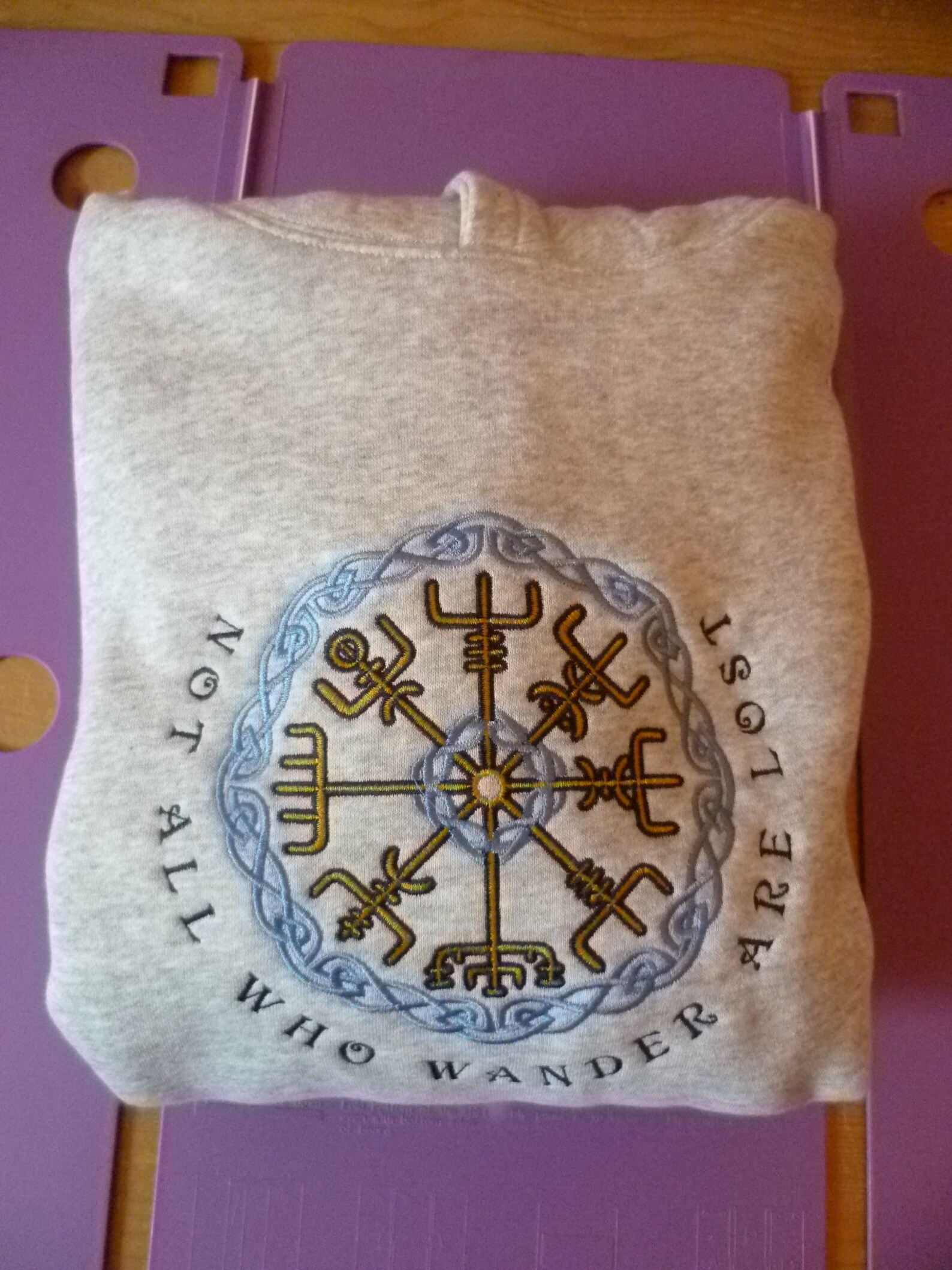 Viking Hoodie, PREMIUM Vegvisir Hoodie, Norse Compass, Icelandic Runes ...