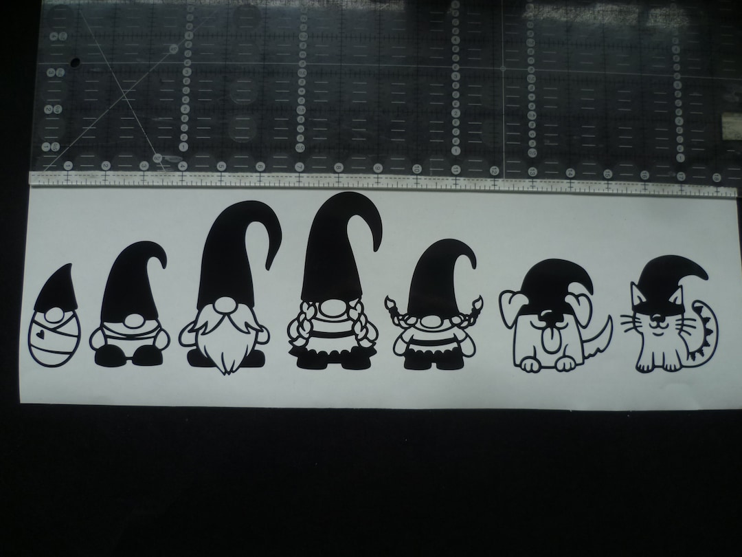 Gnome Family Sticker, Norse Nisse Car Sticker, Swedish Tomte Car Decal ...