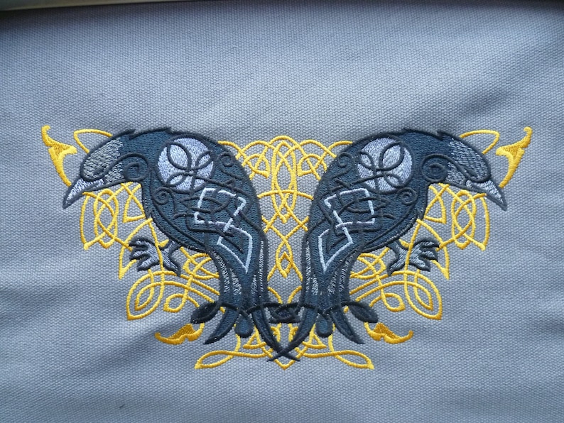 Knotwork Ravens Bag Raven Messenger Bag Odin's Ravens - Etsy