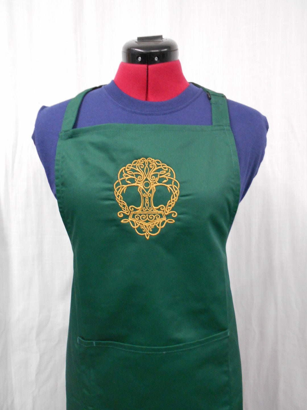 Thor's Hammer Apron, Mjolnir Apron, Tree of Life Apron, Yggdrasil Apron ...