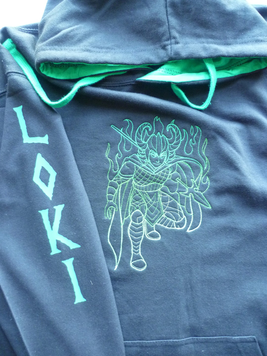 Loki Hoodie, Embroidered Hoodie, Loke Hoodie, Norse Hoodie, Viking ...