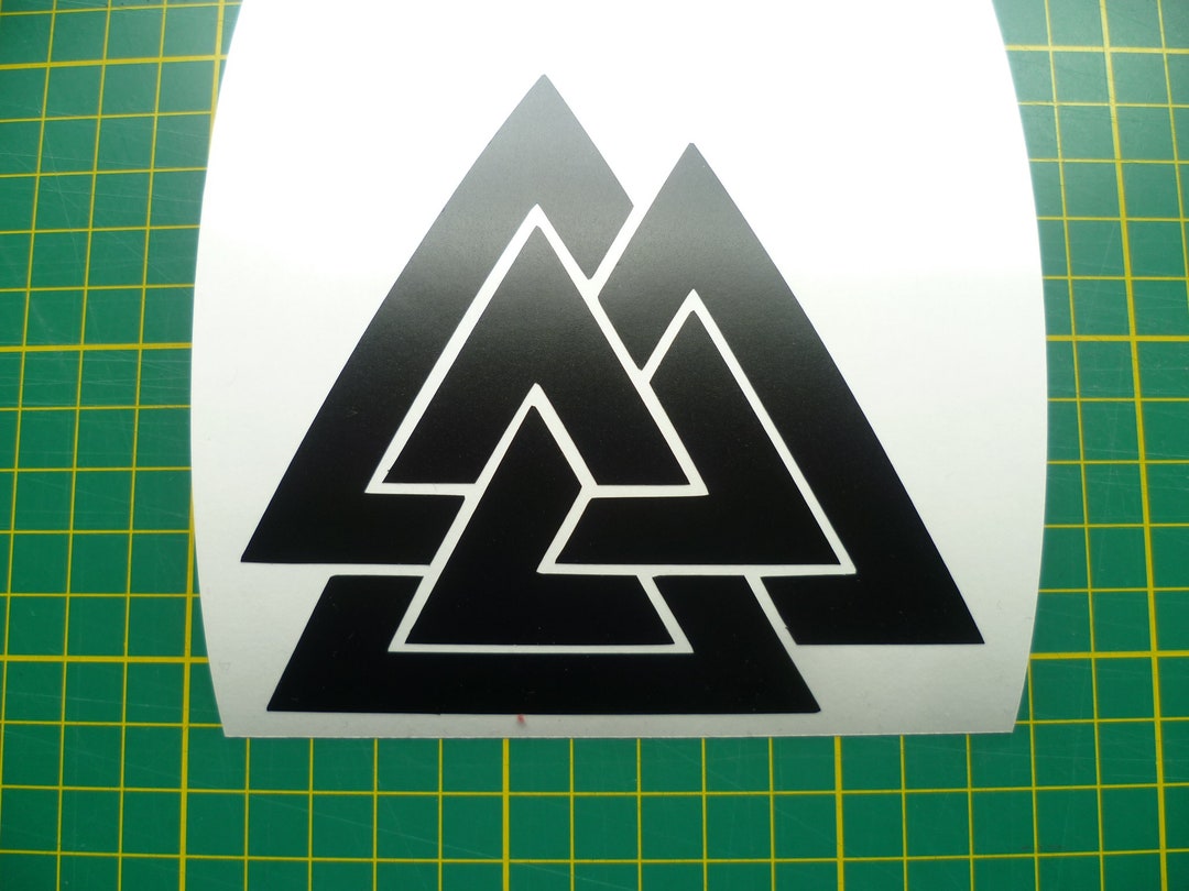 Valknut Sticker, Viking Triskele Sticker, Trinity Sticker Odin Viking ...