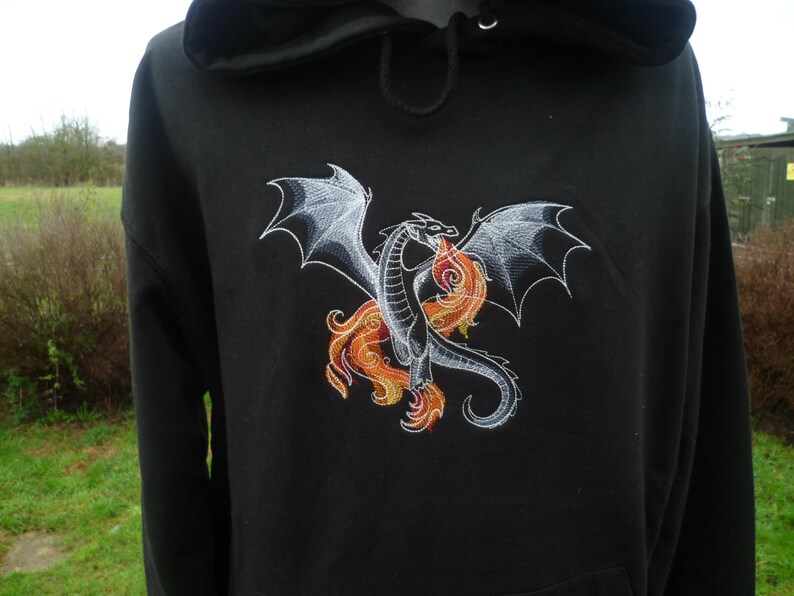 Mystical Dragon Hoodie Glow in the Dark Dragon Sweater - Etsy UK