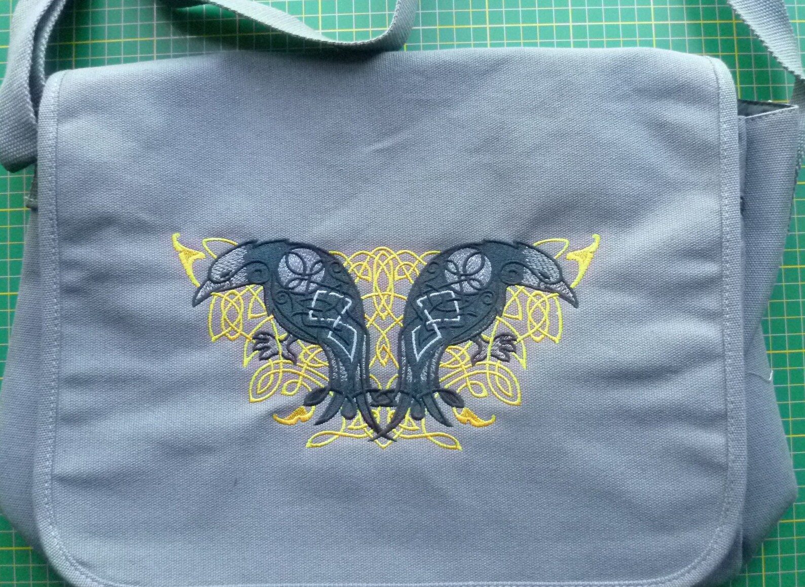 Knotwork Ravens Bag Raven Messenger Bag Odin's Ravens | Etsy
