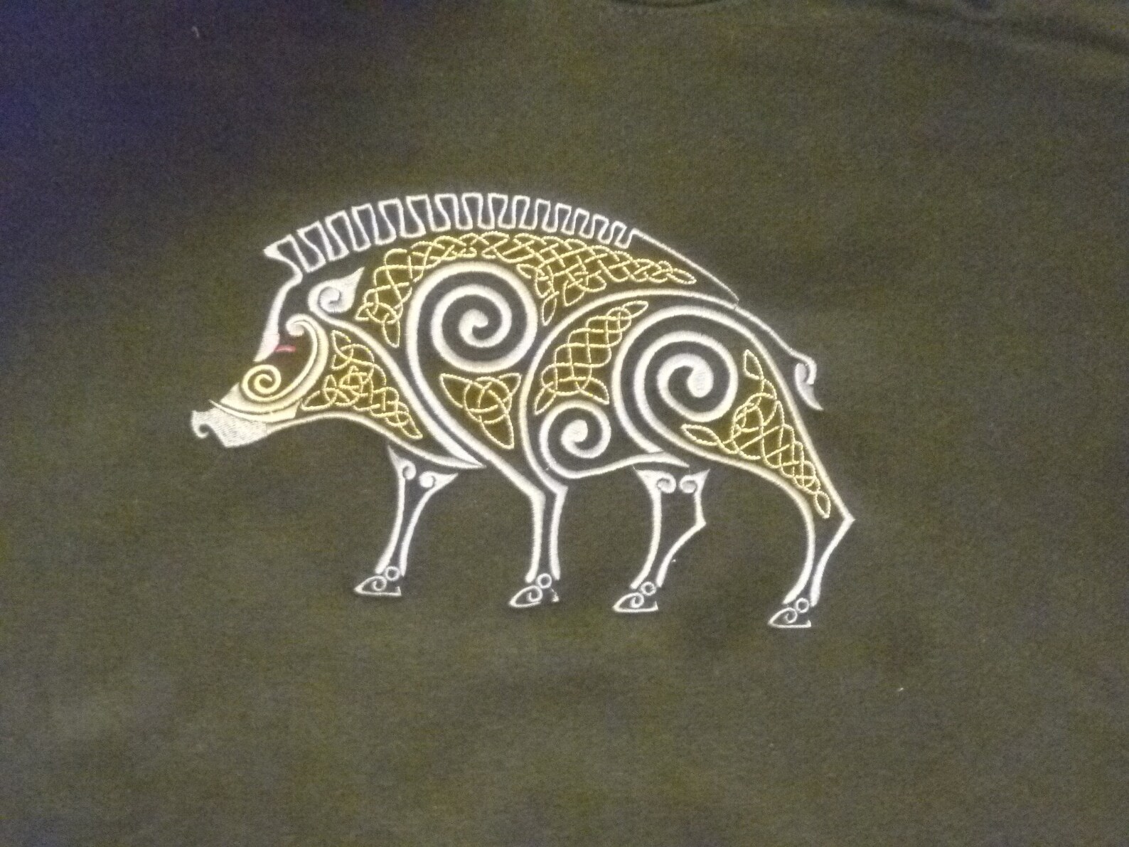 Knotwork Boar Hoodie Celtic Boar Sweater Embroidered Hoodie - Etsy UK