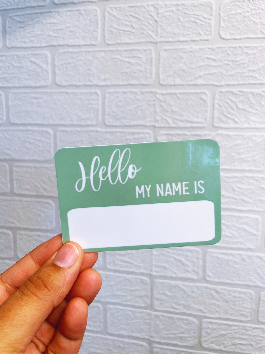 Hello My Name is Sticker - Stickers - Waterproof Stickers - Birth ...