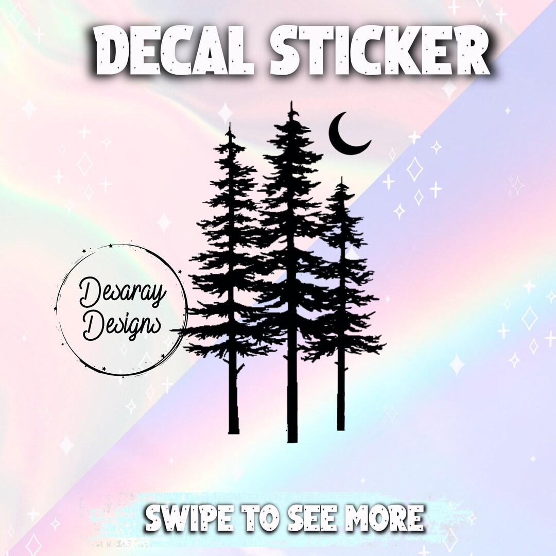 Tree Decal Sticker - Car Decal - Decal Sticker - Vinyl Decal - Car ...