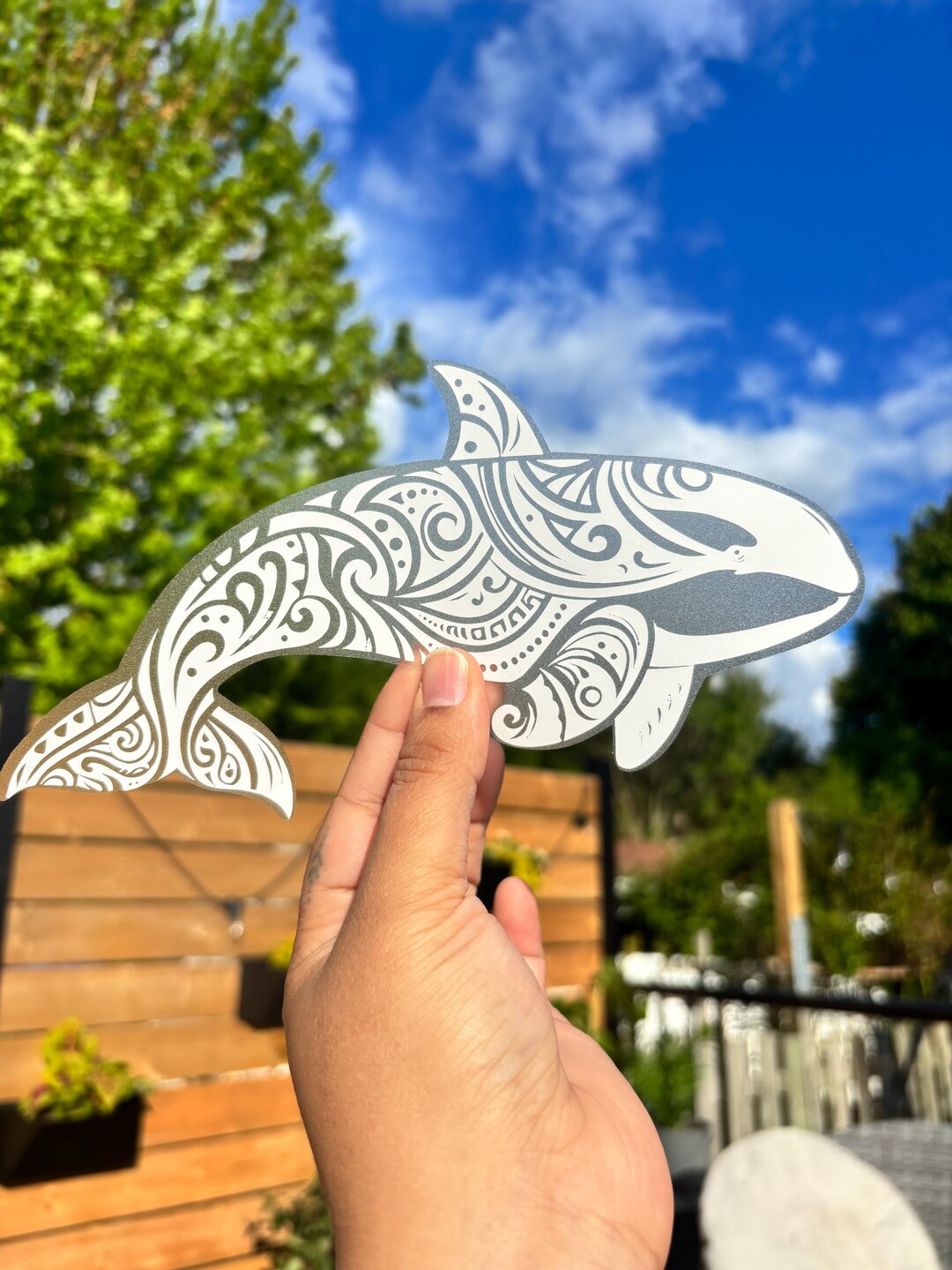 Orca Decal Sticker - Killer Whale Decal - Vinyl Decal Sticker - Car ...