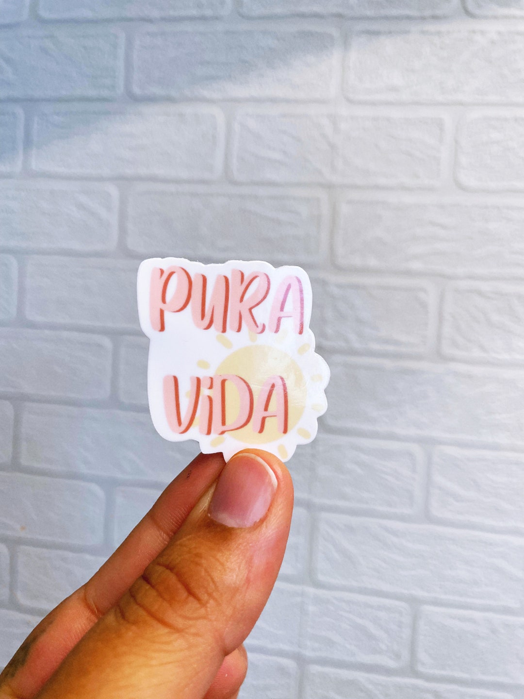 Pura Vida Stickers - Stickers - Waterproof Stickers - Flower Stickers ...