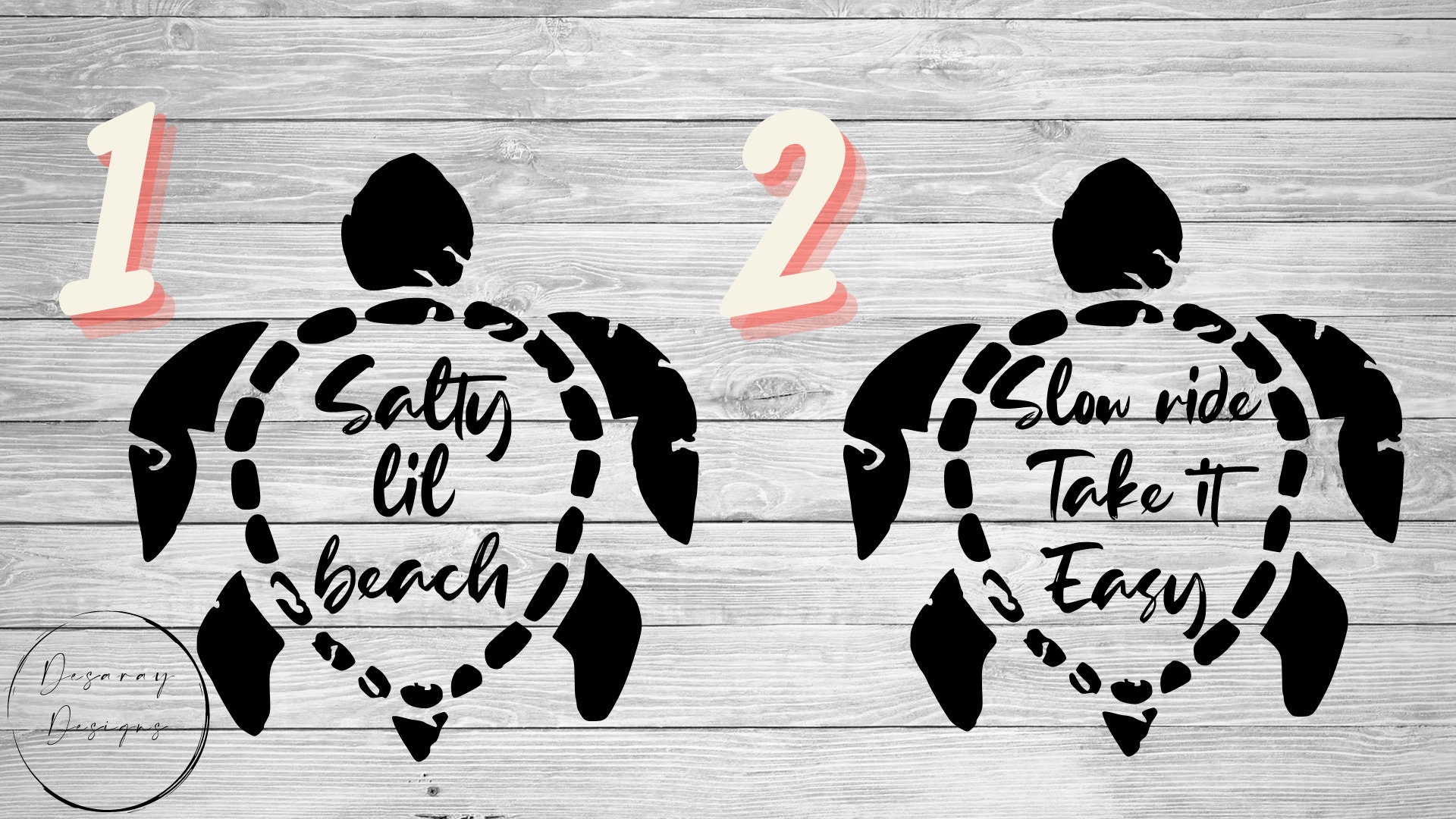 Salty Lil Beach - Turtle Decal Sticker - Turtle Decal - Vinyl Decal ...