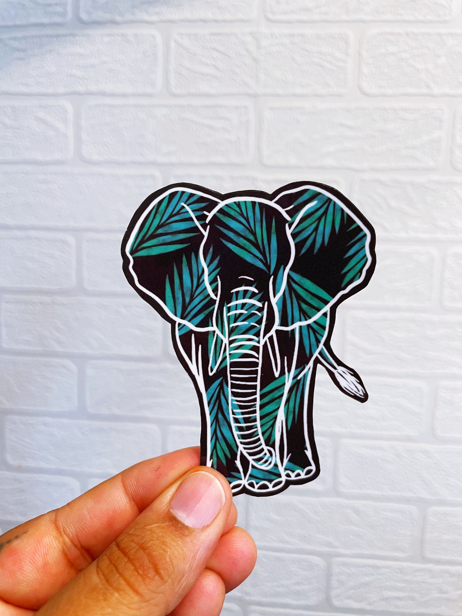 Elephant Stickers Stickers Waterproof Stickers Tropical - Etsy