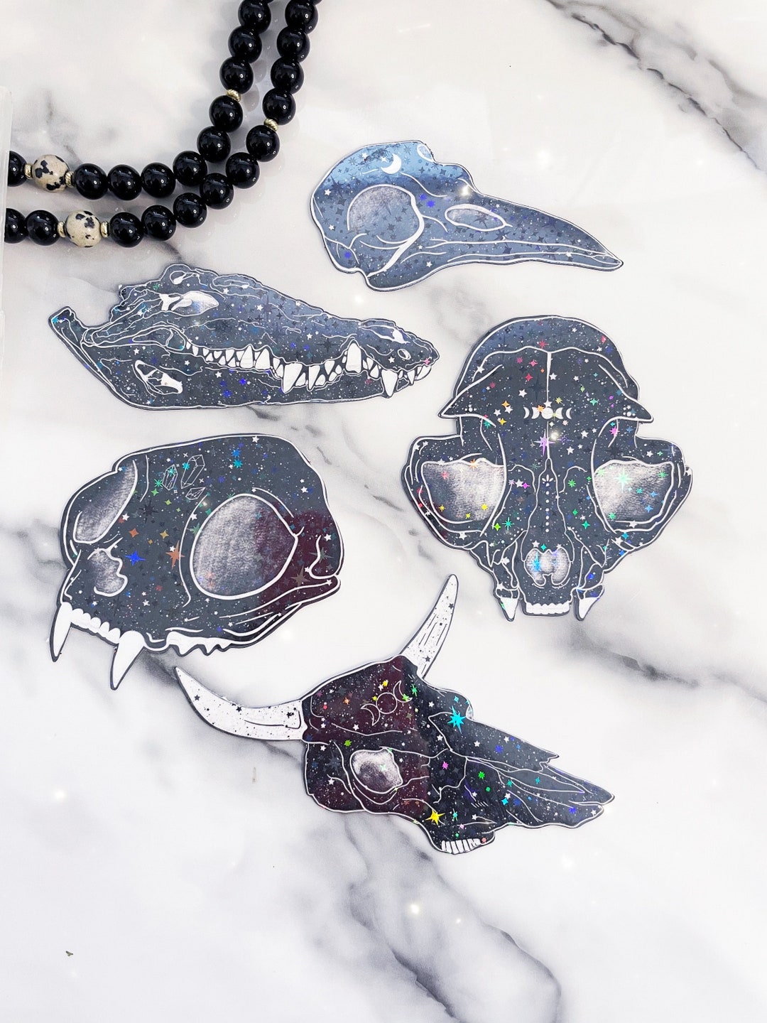 Skull Stickers - Stickers - Lunar Stickers - Witchy Sticker - Animal ...