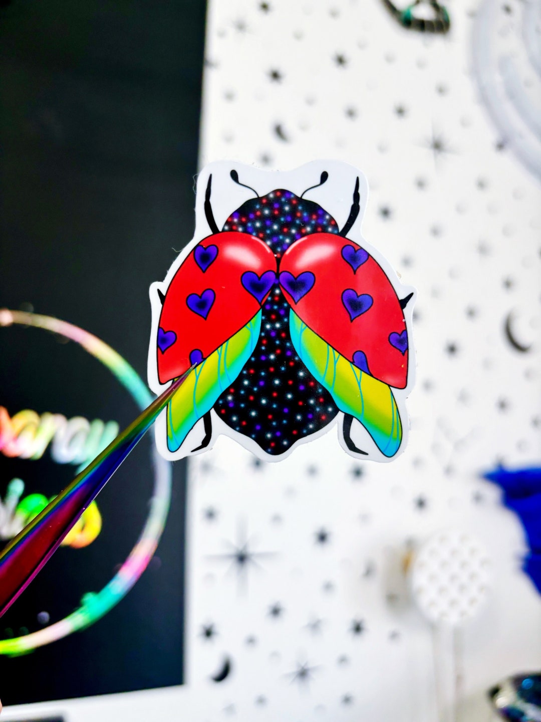 Ladybug Sticker - Stickers - Ladybird Stickers - Beetle Sticker - Water ...