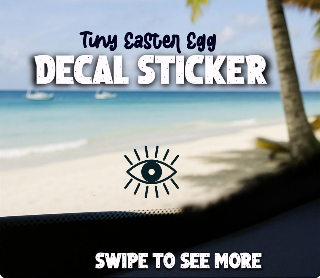 Tiny Evil Eye Decal Stickers - Easter Egg Car Decal Sticker - Mini Evil ...