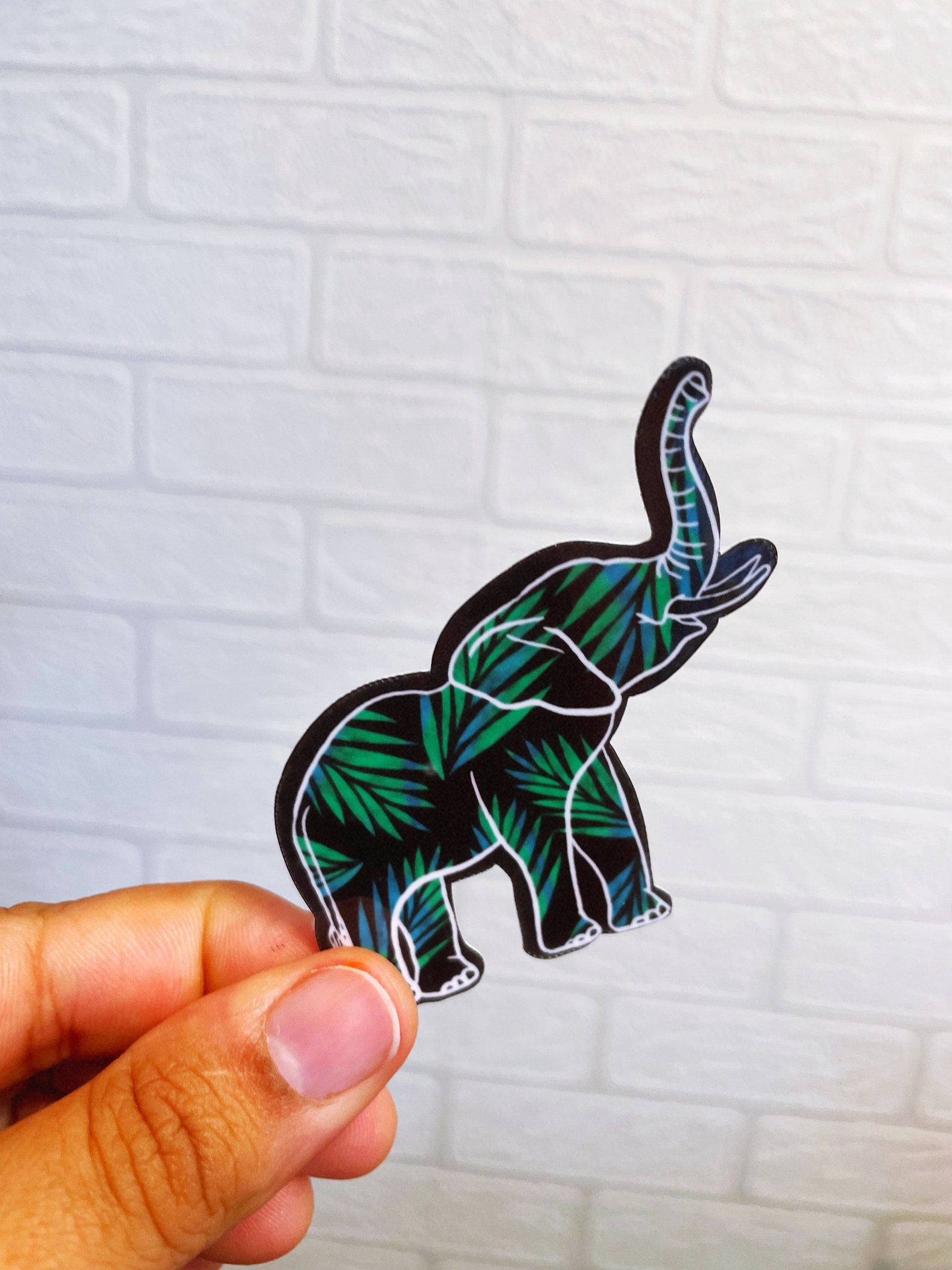 Elephant Stickers Stickers Waterproof Stickers Tropical - Etsy