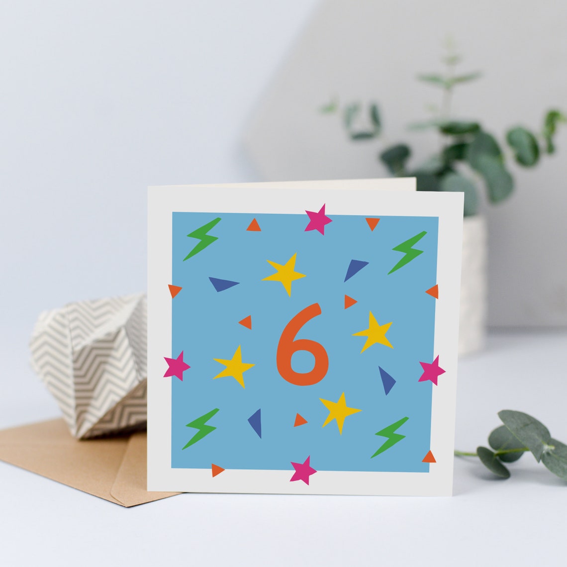 6th Birthday Card Sixth Birthday Card 6 Years Old Age 6 - Etsy