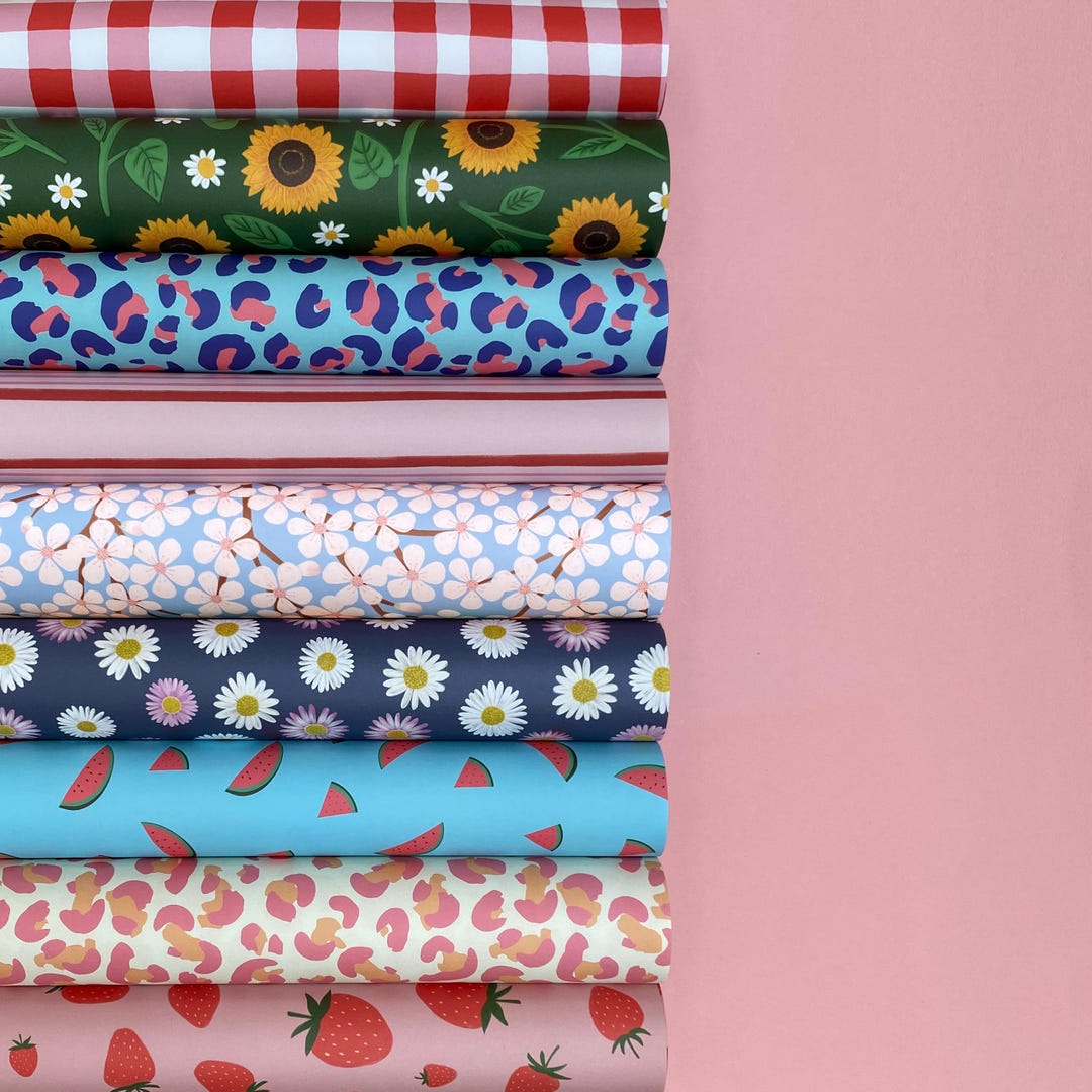 Wrapping Paper Bundle (6 Sheets) - Etsy