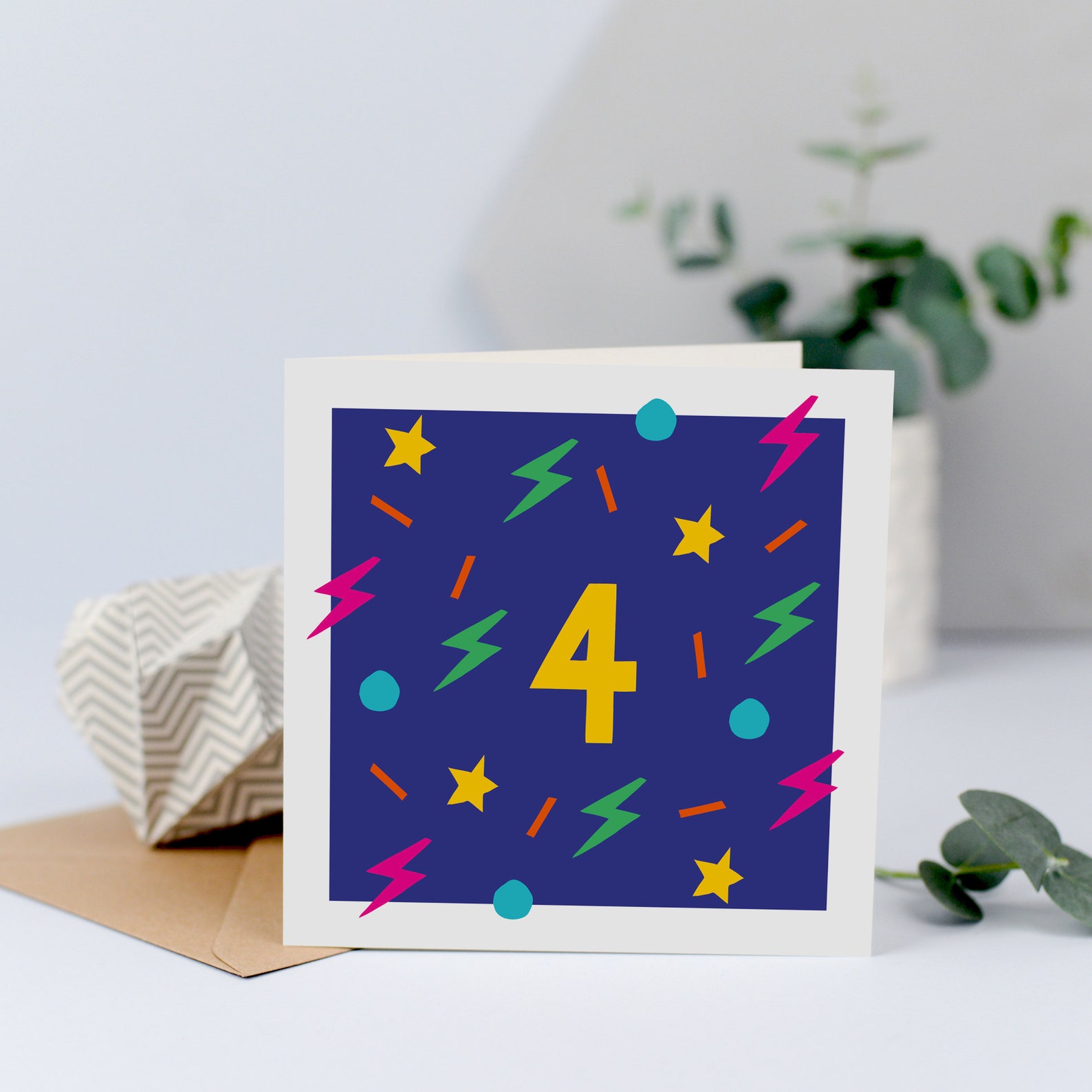 4th Birthday Card Fourth Birthday Age 4 4 Years Old - Etsy