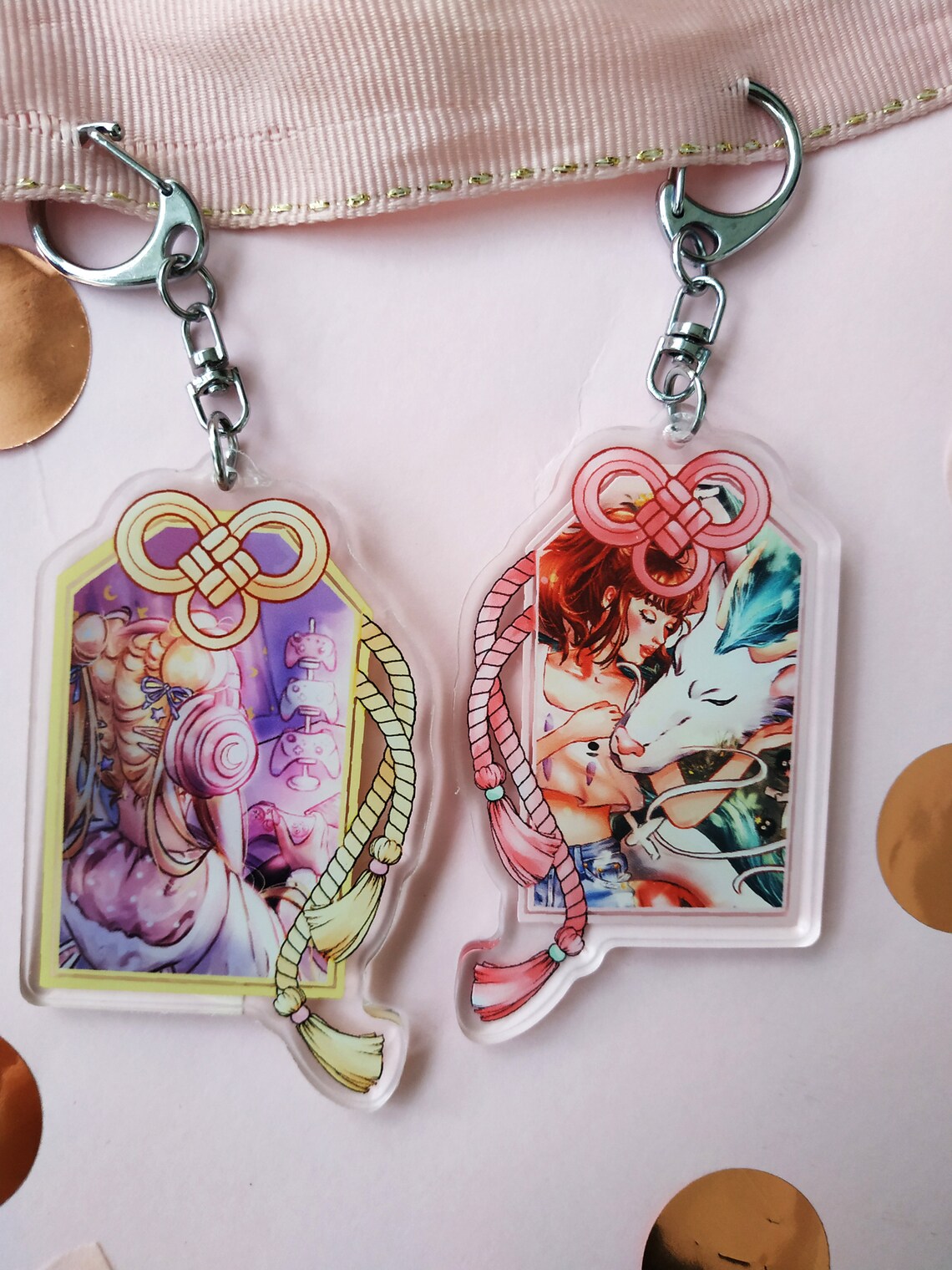 Keychains Omamori Sailor Moon Gamer & Anime Dragon Sailor - Etsy