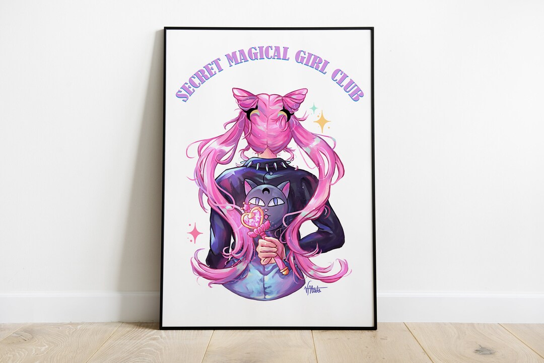 Print Black Lady Magical Girl Club, Wicked Lady Illustration, Chibiusa ...