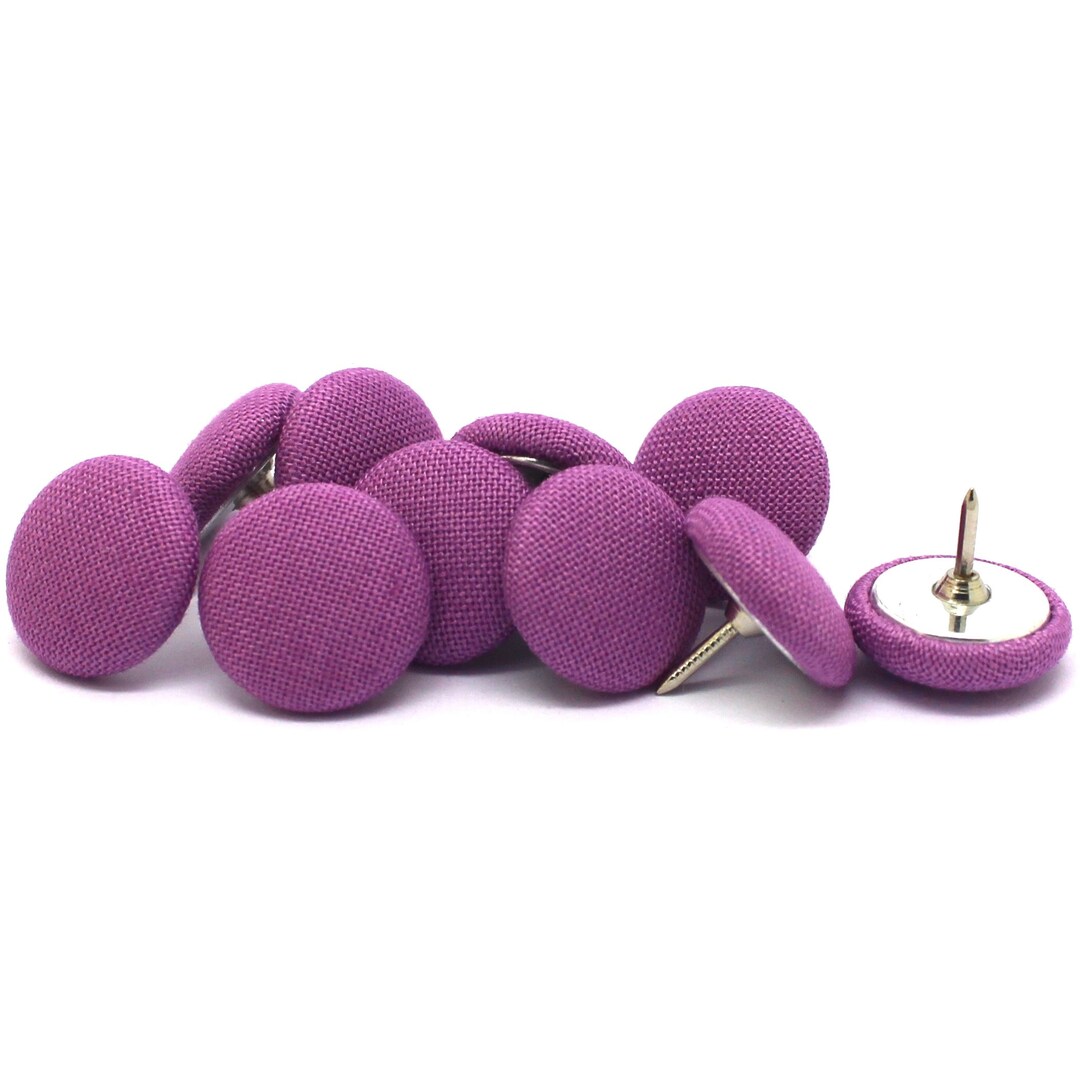 Violet Purple Fabric Push Pins, Kona Solids, 10-piece Set - Etsy