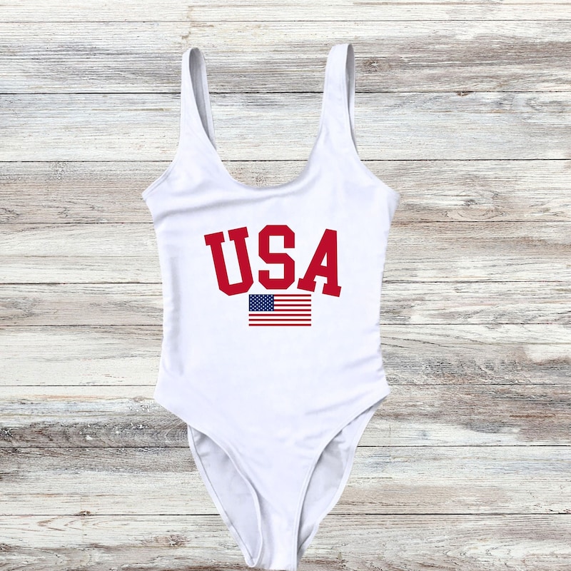 American Flag Swimwear Women - Etsy