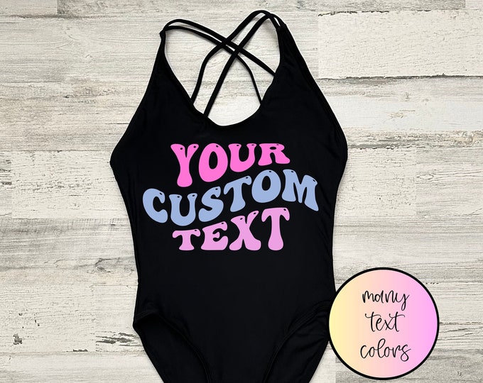 PERSONALIZED High-cut Swimsuit – Custom One-piece Swimwear - Etsy Canada