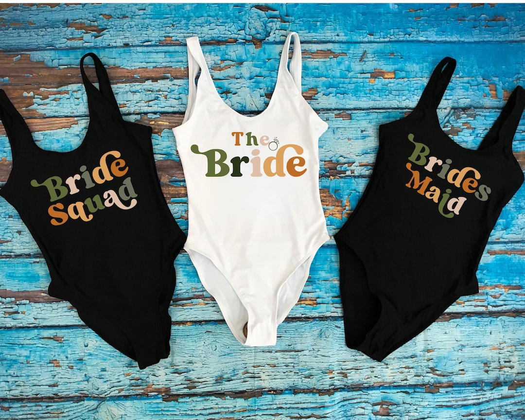 The Bride Swimsuit, Bride Tribe Swimwear, One Piece Swimsuit ...