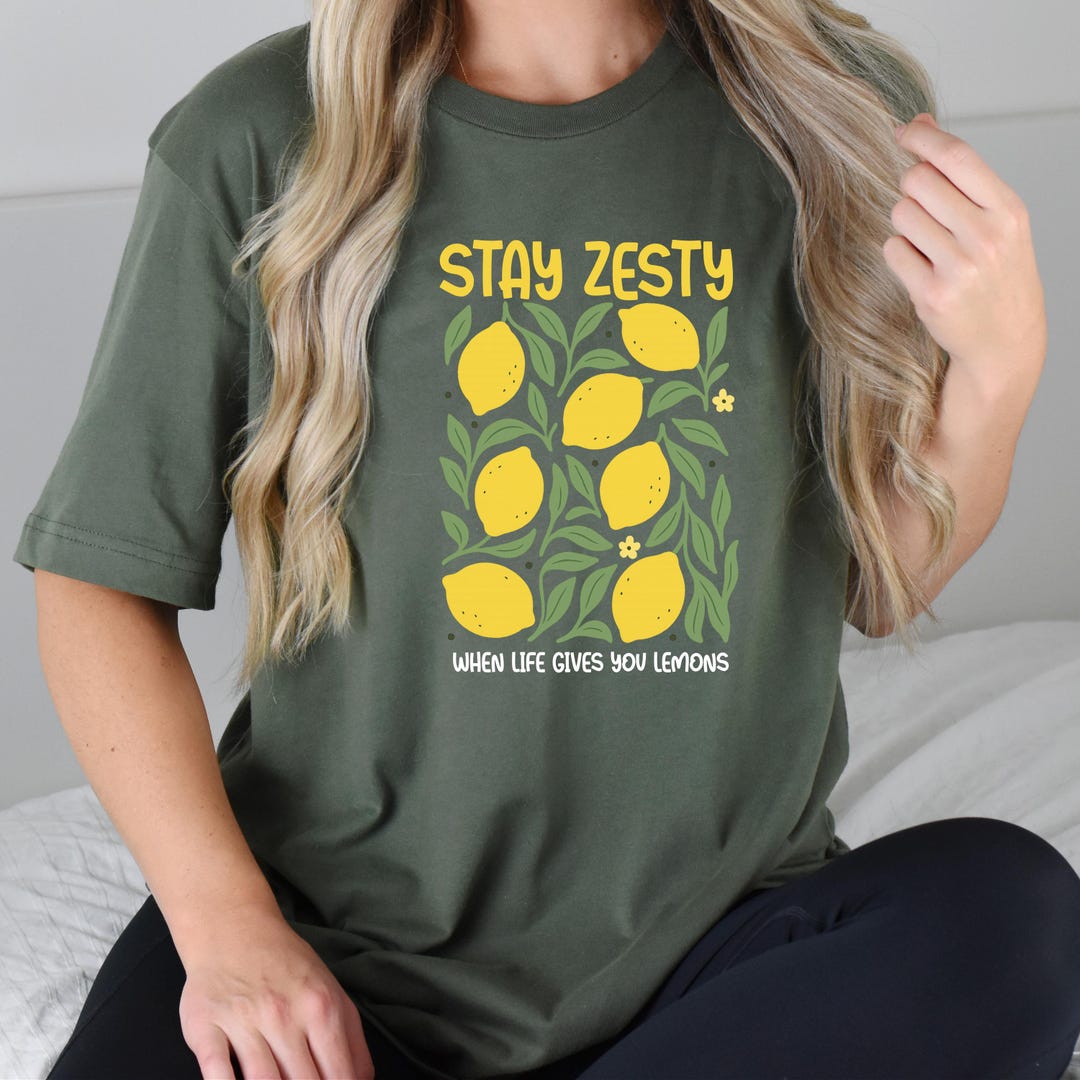 Stay Zesty Lemon Shirt Fruit Shirt Italian Lemons Tee Summer Shirt ...