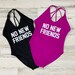 Custom Text Personalized Swimwear. Birthday Swimsuit. Beach Party ...