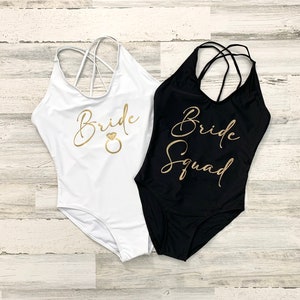 Bride Bathing Suit. Bride Swim. Bachelorette Bathing Suit. 010822 ...