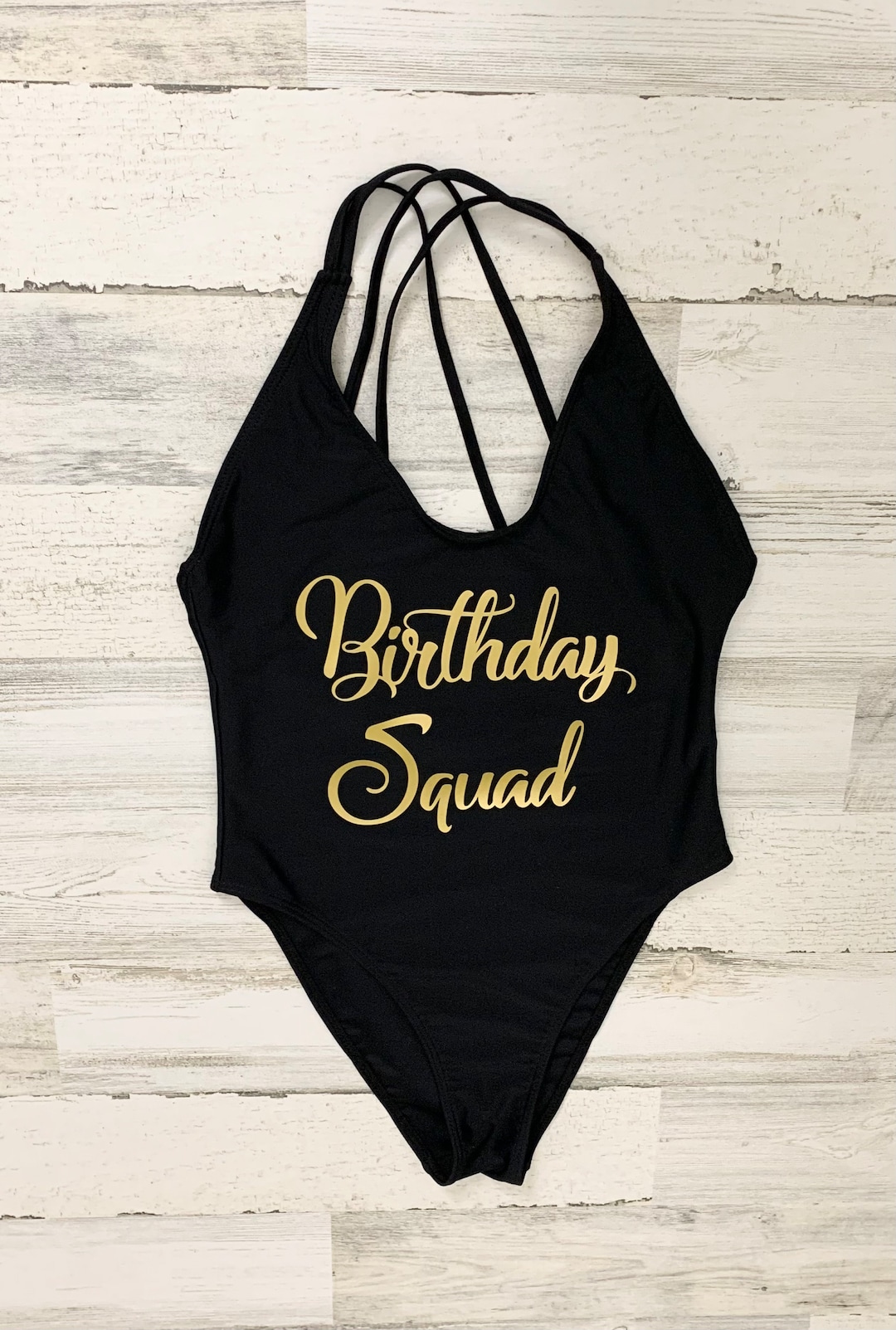 Birthday Squad Swim, One Piece Swimsuit, Bachelorette Party Swimsuits ...