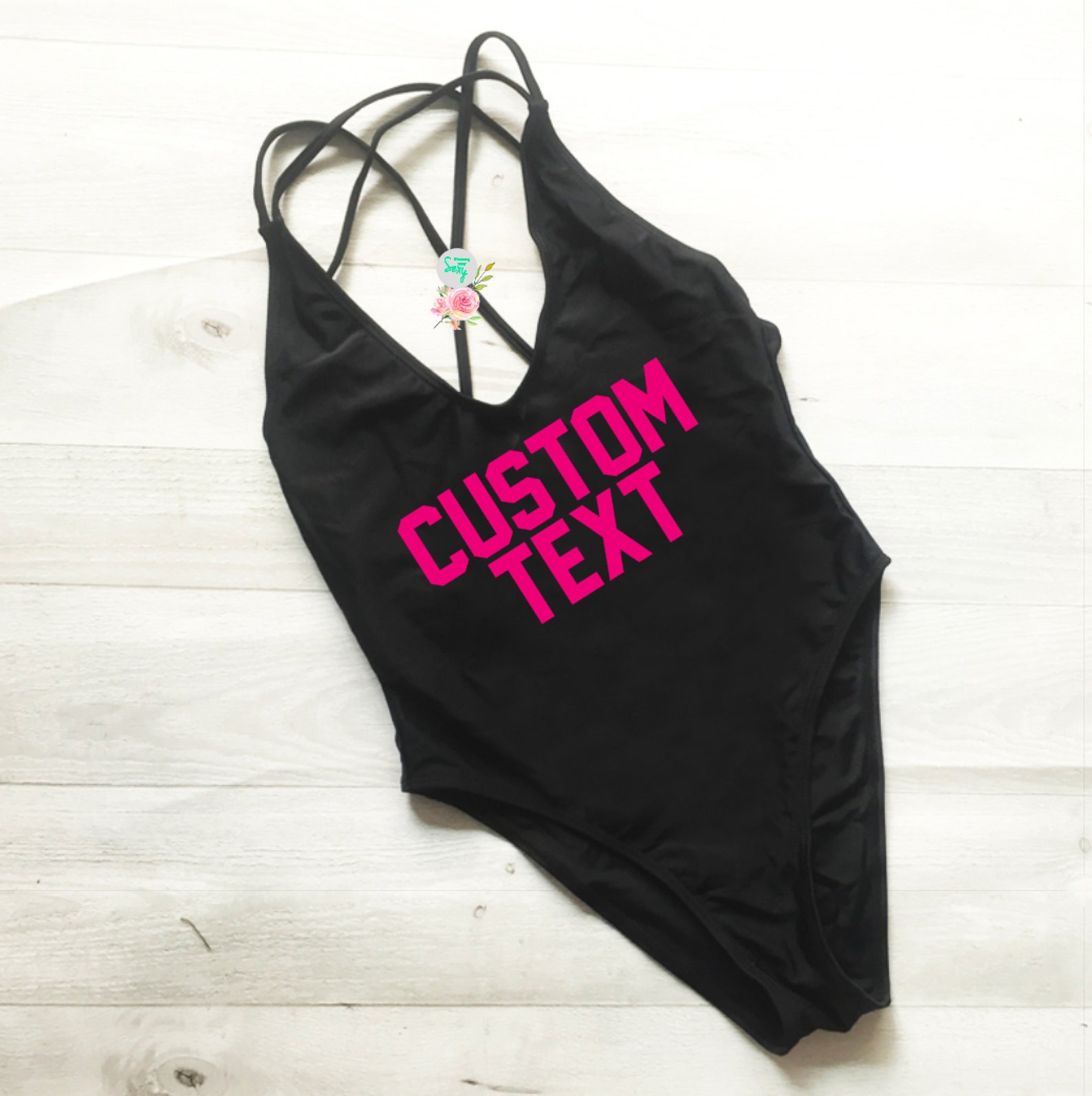 Custom Text Personalized Swimwear. Many Wording Colors Option. - Etsy